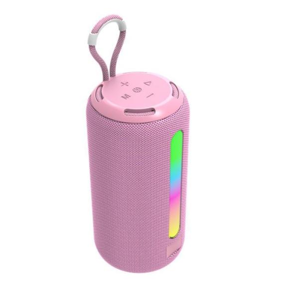 Quality 1200mAh Portable Fabric Wireless Speaker , TWS Bluetooth Speaker With RGB Light for sale