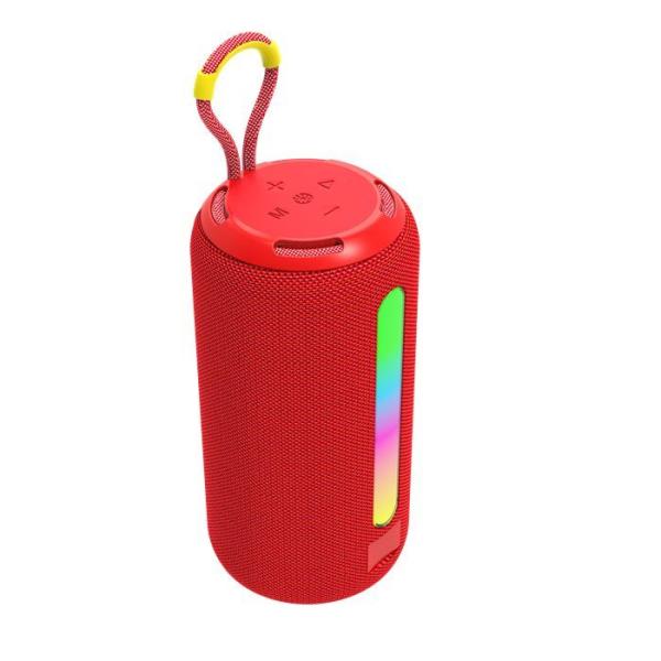 Quality 1200mAh Portable Fabric Wireless Speaker , TWS Bluetooth Speaker With RGB Light for sale