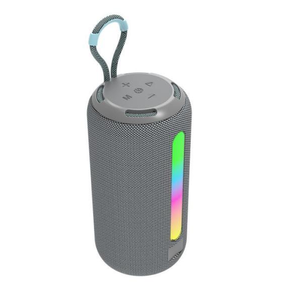 Quality 1200mAh Portable Fabric Wireless Speaker , TWS Bluetooth Speaker With RGB Light for sale