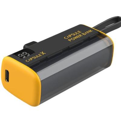 China 5000mAh Capsule Shaped Multi Device Power Bank With Digital Display Logo Customized for sale