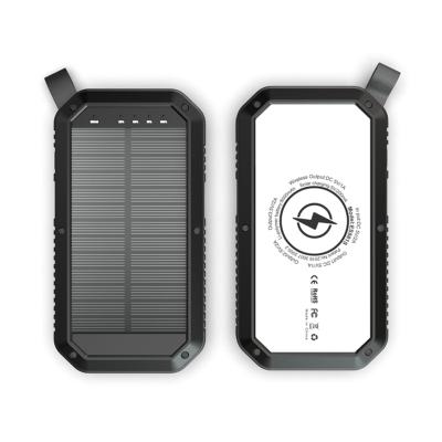 China 10000mAh Solar Power Bank Wireless Charging Solar Powered Power Bank For Phone for sale