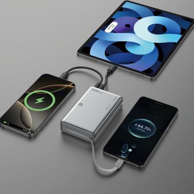 China PD22.5W Wireless Power Bank 20000mAh Metal Portable Charger OEM / ODM Approved for sale