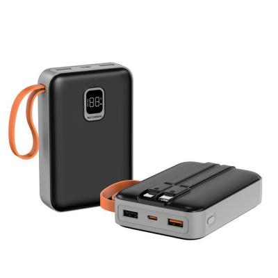 China 22.5W Fast Charging Power Bank 20000mAh All In One Portable Digital Display Charger for sale