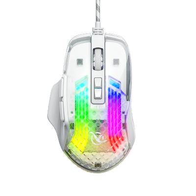 China Ergonomic 115g Wireless Mouse 2.4G Bluetooth Dual Connection 4000 DPI 3 Million Clicks RGB Breathing Light for sale