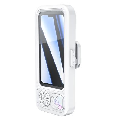 China 5W Bathroom Speaker with Touch Screen Adjustable Angle IPX5 Waterproof Strong Suction 8H Playtime Portable Bluetooth Speaker with Microphone for sale