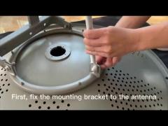 Antenna parabolica di alluminio del riflettore del diametro 900mm delle antenne della banda 32dBi 5GHZ di UNII