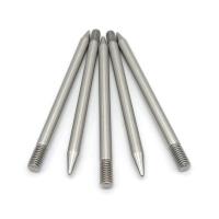 China Custom Threaded Cylindrical Pins Stainless Steel External Thread Pointed Flat Tail CNC Machined Tolerance 0.002mm for sale