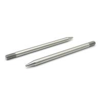 China Custom Threaded Cylindrical Pins Stainless Steel External Thread Pointed Flat Tail CNC Machined Tolerance 0.002mm for sale