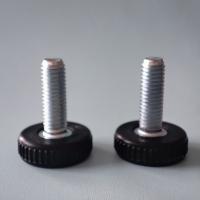 China Knurled Flat Head Thumb Screw M8X25mm Plain Finish Customized for sale