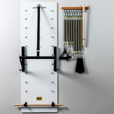 China Wood Pilates Spring Wall Unit Wall Mounted Spring Board Springboard Pilates Equipment for sale
