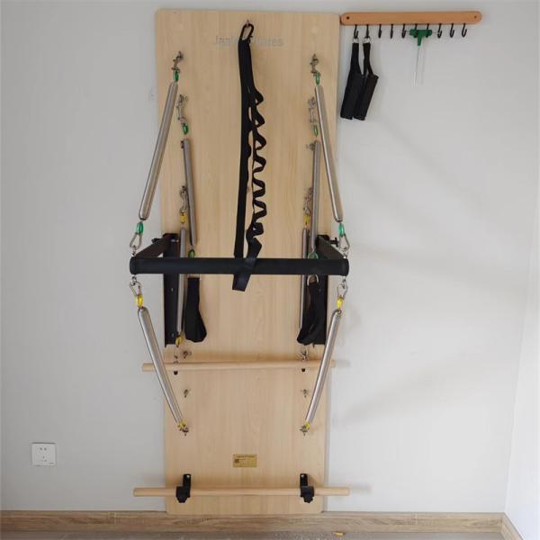 Quality Wood Pilates Spring Wall Unit Wall Mounted Spring Board Springboard Pilates for sale