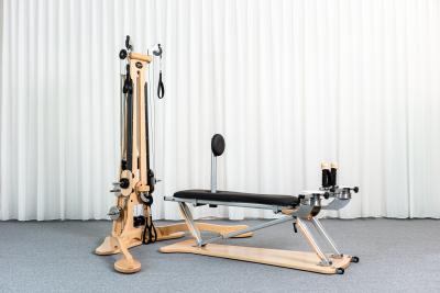 China Pilates Reformers Wood Puleggia Torre Turm Standing Equipment Combination Unit Pulley Tower for sale