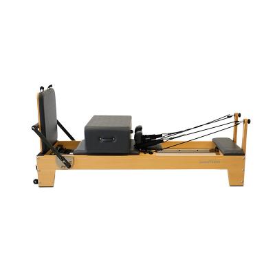 China Commercial Durable Portable Wood Pilates Reformer Home Yoga Studio Aerobics Body Fitness Exercise Wooden Case Packaging Jaalee for sale