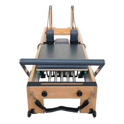 China Eco Friendly Yoga Pilates Studio Commercial Oak Beech Wood Pilates Reformer Multifunction for sale