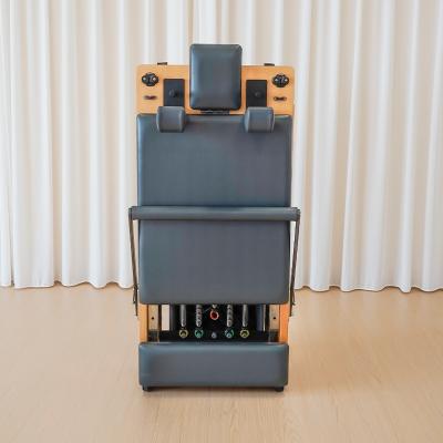 China Premium Foldable Wood Pilates Reformer Space Saving Equipment For Pilates Studios for sale