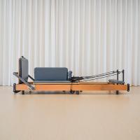 China Eco Friendly Foldable Pilates Reformer Maple Wood Machine 237x61x28cm for Studio for sale