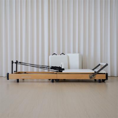 China Customized High-standard Studio Commercial Pilates Equipment, Wooden Reformer, Foldable Portable Pilates Reformer. for sale
