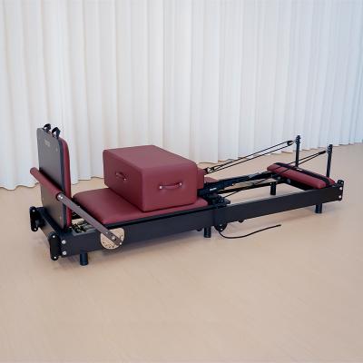 China Newest Folding Pilates Reformer High Quality Pilates Reformer Yoga Training Fitness Foldable Pilates Reformer Machine for sale