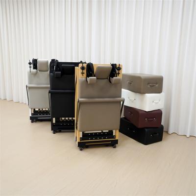 China OEM Reformer Pilates Machine Foldable Pilates Equipment Studio Portable Wood for sale