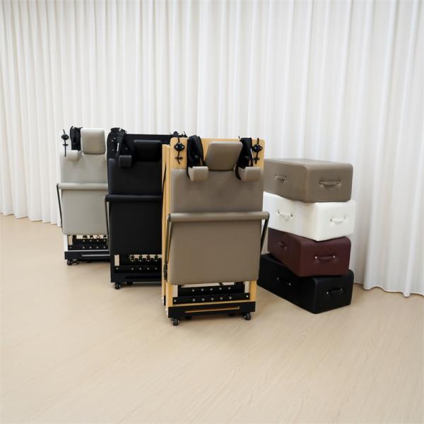 Quality OEM Reformer Pilates Machine Foldable Pilates Equipment Studio Portable Wood for sale