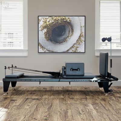 China Commercial Infinite Footbar Black Aluminum Pilates Reformer Yoga Pilate Hot Yoga for sale