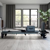 Quality 2025 Hot Selling Commercial Infinite Footbar Black Aluminum Pilates Reformer for sale