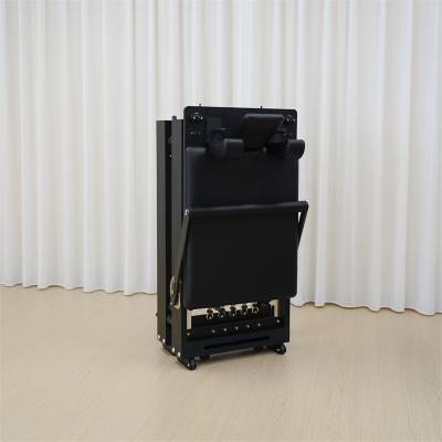 China Pilates Commercial Wooden Folding Reformer Gym Pilates Studio Dedicated Pilates Equipment Portable Folding Reformer for sale