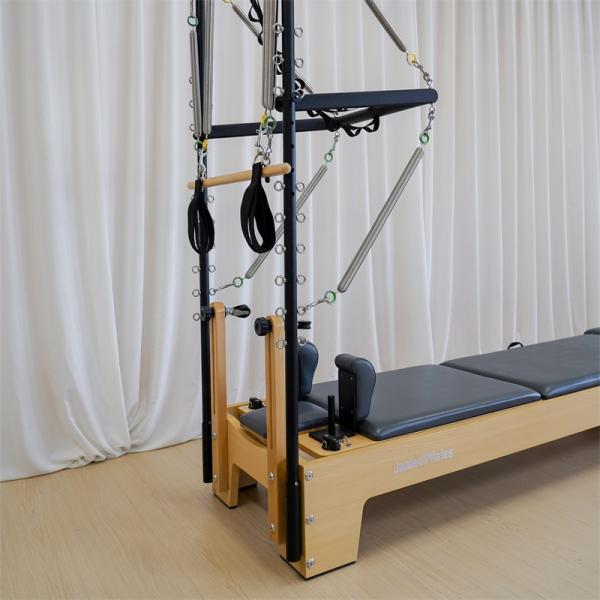 Quality Custom Wood Pilates Reformer With Tower For Studio Core Bed With Half Trapeze for sale