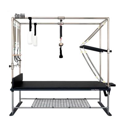 China Custom Logo Commercial Home Gym Yoga Pilates Reformers Black Aluminum Cadillac for sale