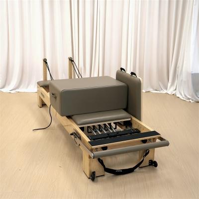 China Durable Maple Wood Pilates Reformer with Custom Logo for Pilates Studio and Yoga Training for sale
