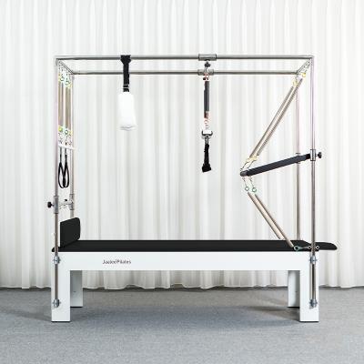 China Commercial Beech Wood Pilates Cadillac Reformer Stretch Yoga Training Gym Fitness Equipment for sale