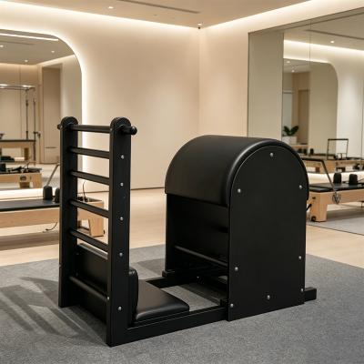 China Ladder Barrel Pilates Equipment Wooden Metal Frame Oak Trapeze Table Cadillac Reformer Chair Spine Corrector Customizable Color Options for sale