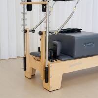 China Jaalee Multi-layer Solid Wood Pilates Reformer with Half Tower 2540x680x2015mm Customizable for sale