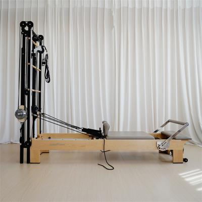 China Wholesale Factory Supply Maple Pilates Reformer Spiral Half Tower Support OEM Custom Logo Fitness Machine for sale