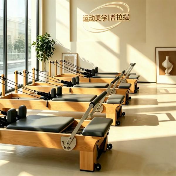 Quality OEM ODM Custom Beech Wood Pilates Reformer Bed Manufacturer Direct Supply Yoga Pilates Core Training Equipment for sale