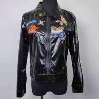 중국 봄과 가을 동안 지퍼로 잠긴 PU 코팅 숙녀 사려깊은 재킷 판매용