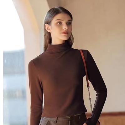 China Short Bottoming Shirt Sustainable Clothing Thermostatic De Velvet Black for sale