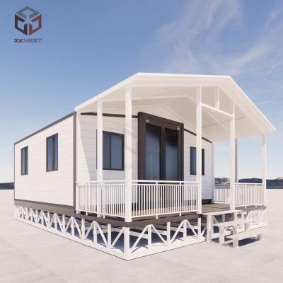 China Prebuilt 40ft Expandable Container Home Folding Prefab House Cabin for sale