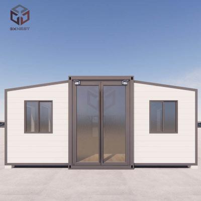 China 40 Foot Prefab Expandable Shipping Container House For Construction Sites for sale