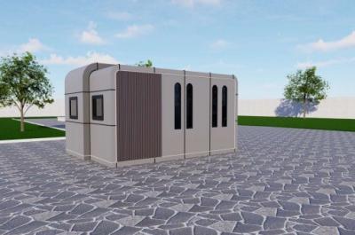 Cina ODM Apple Capsule House Cabina giardino prefabbricato ufficio pod gatto Living Pavilion in vendita