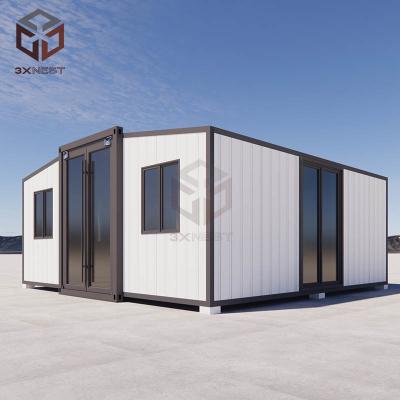 China Fully Welded Green Steel Foldable 20ft Container Cabin House OEM for sale