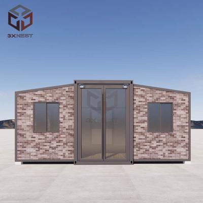 China Graphene EPS Foldable 20ft Container Collapsible House Cabin Earthquake Resistant for sale