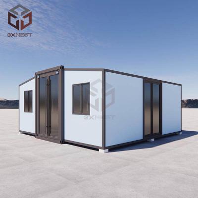 China Portable Fireproof Expandable Foldable 20ft Container House With Terrace for sale