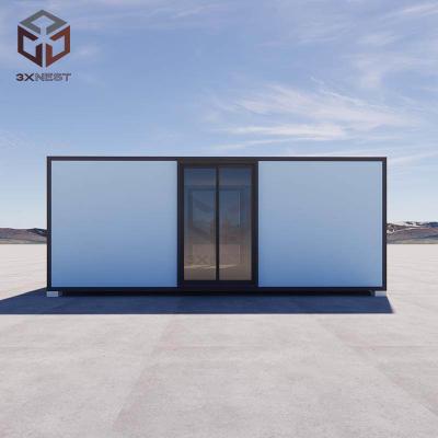 China Portable Fireproof Expandable Foldable 20ft Container House With Terrace for sale