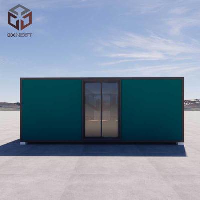 China Expandable Container House Design 18mm Floor Bamboo Plywood Ground Frame for Two Rooms for sale