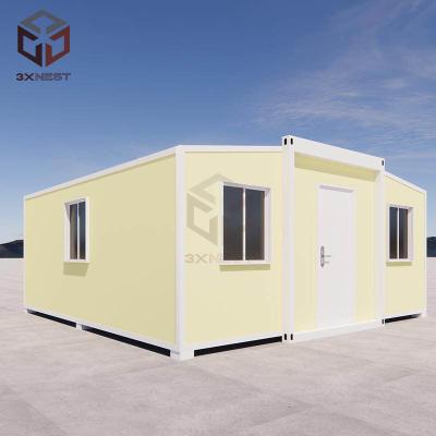China Soundproof Thermal Insulation Foldable 20ft Container Collapsible Prefab Homes for sale
