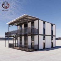 China Expandable Flat Pack Folding House Container Homes Double Layer for sale