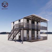 China Expandable Flat Pack Folding House Container Homes Double Layer for sale