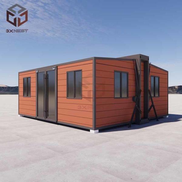 Quality Q235B Steel Lightweight Collapsible Tiny Prefab Folding House PVC Window for sale
