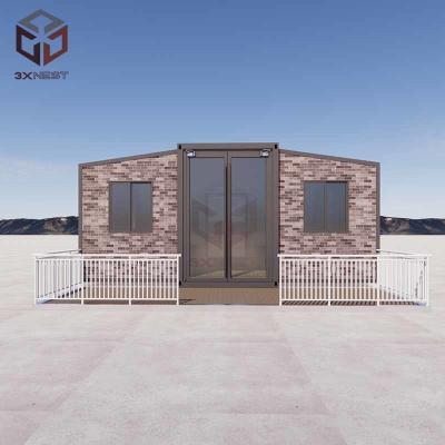 China Earthquake Grade 8 Double Wing Steel Structure Container Prefab House for sale